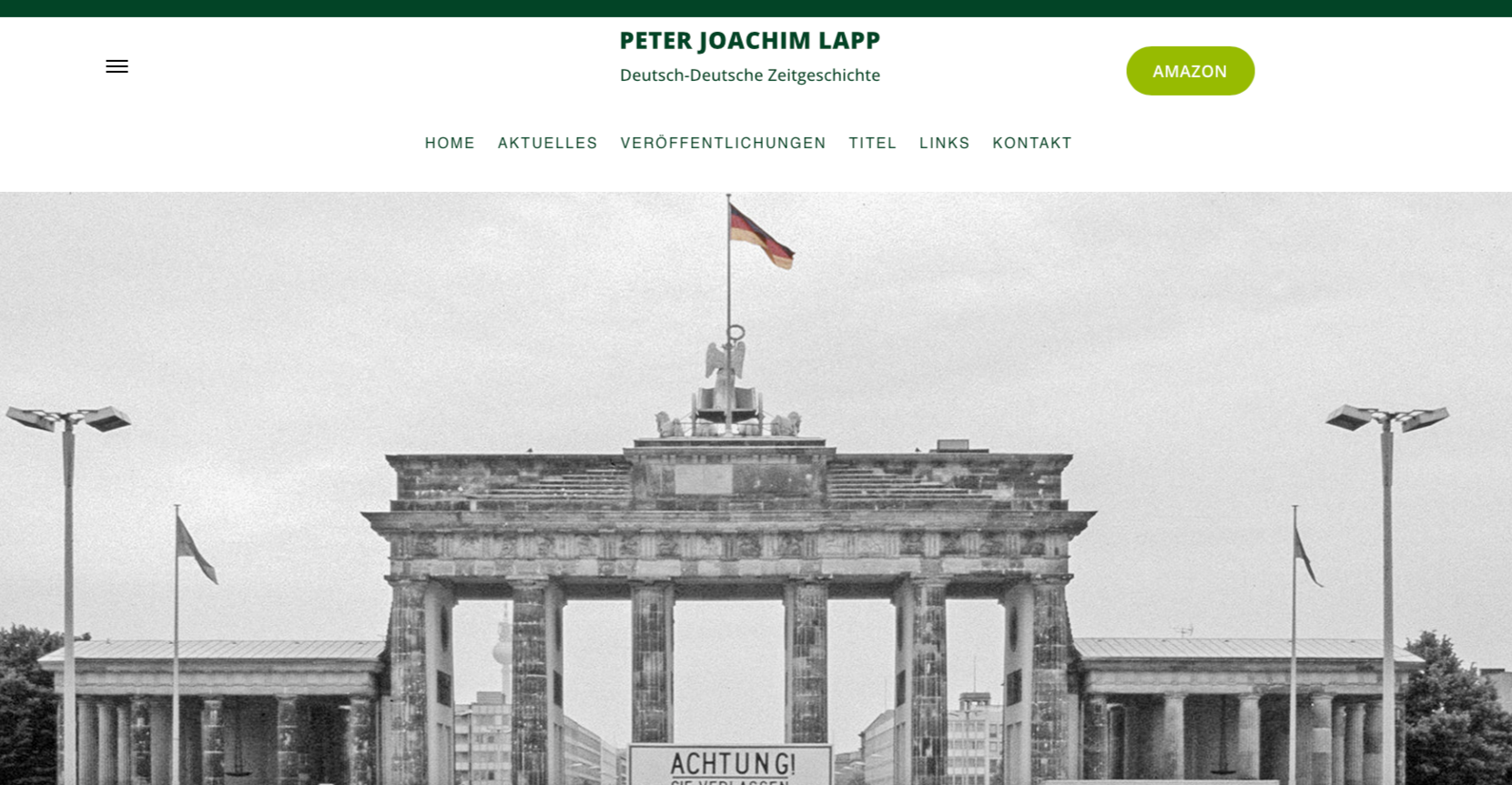 Peter Joachim Lapp | Politologe & Publizist | Buchautor